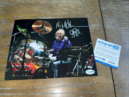 🚨 NIGEL OLSSON SIGNED AUTOGRAPH 8x10 Photo W/ SKETCH ELTON JOHN Drummer ...