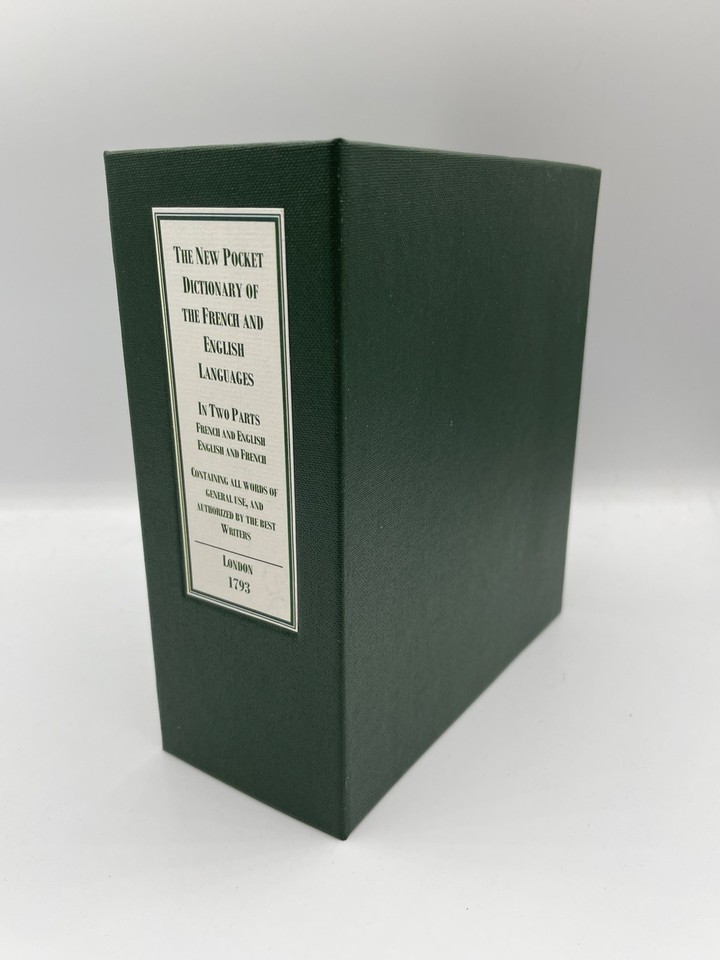 French English Dictionary (1793) Leather Fine Hand Binding Designer ...