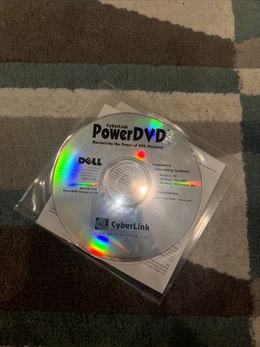 New Dell CyberLink Power DVD 4.0C Windows XP/2000 DELL Part #D0827 A00 ...