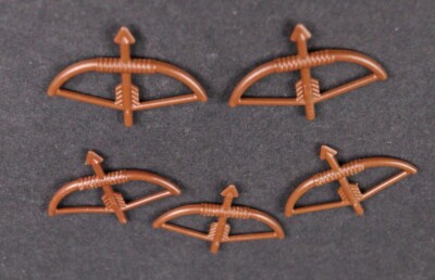 Lego 5 Reddish Brown Minifigure Weapon Bow Longbow with Arrow Drawn | eBay