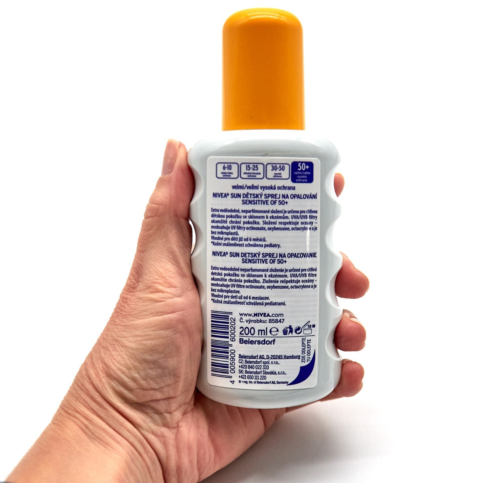 NIVEA SUN SPF 50 Sunscreen for Babies & Kids Protect Spray 200ml German ...