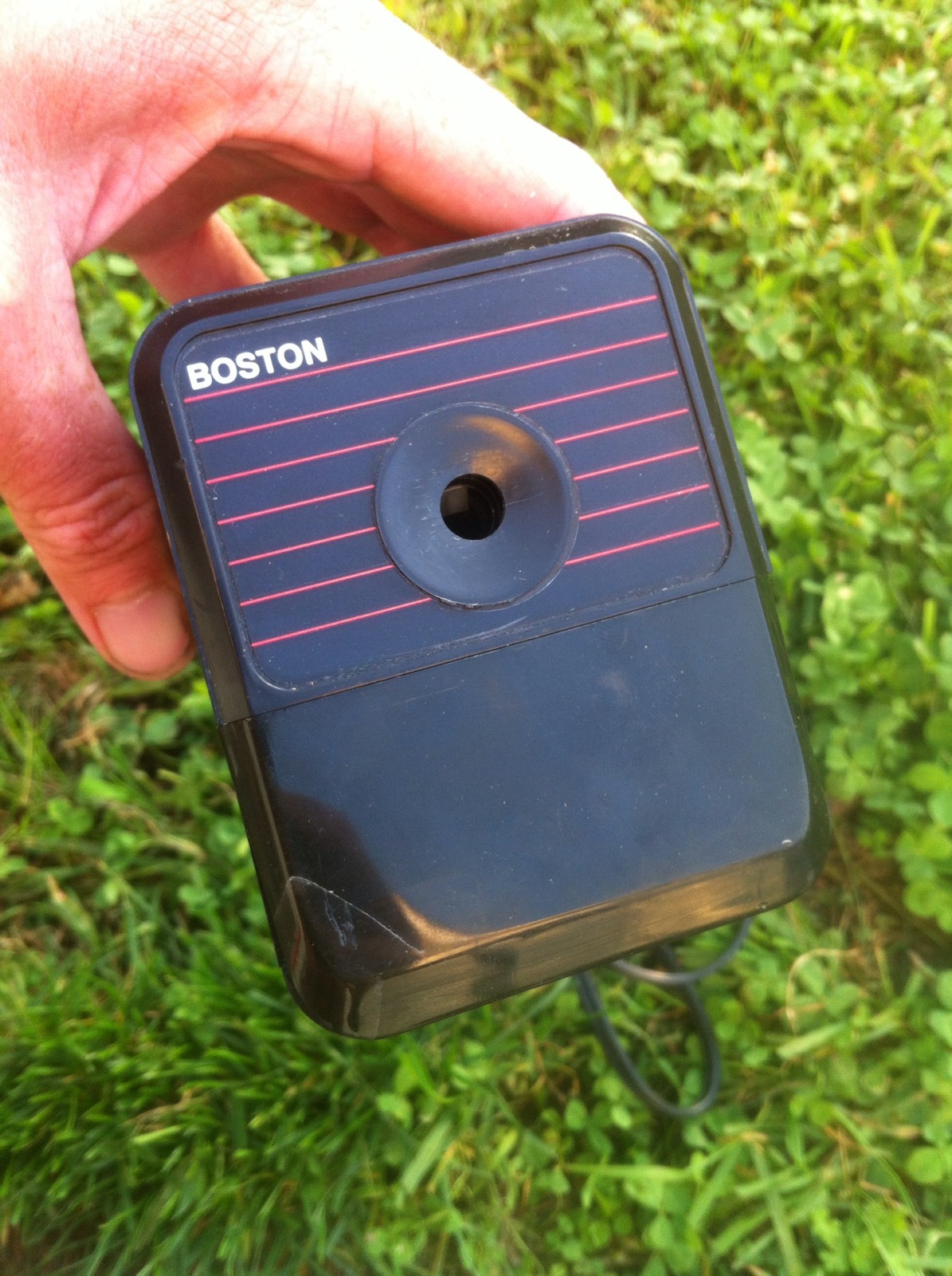 USA Made BOSTON MODEL 18 Electric Pencil Sharpener BLACK RED 296A Works ...
