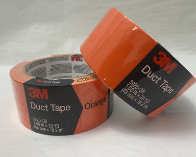 New 3M Duct Tape Orange 2-PACK 3920-OR 1.88 in X 20 Yards. | eBay