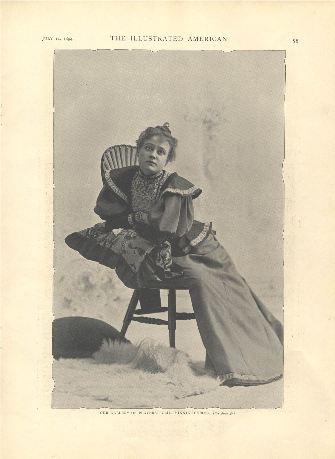 1894 Minnie Dupree American Actress Comedy Great Depression Portrait ...