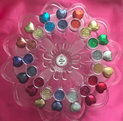 Disco Cake™ Dust SET X 17 (5 grams each) fondant glitter decorating ...