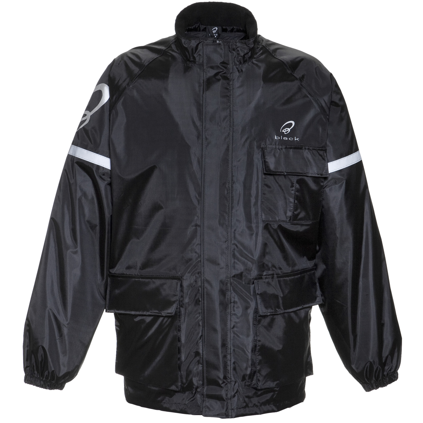 Black Spectre Waterproof Motorcycle Rain Wear Over Jacket Motorbike ...