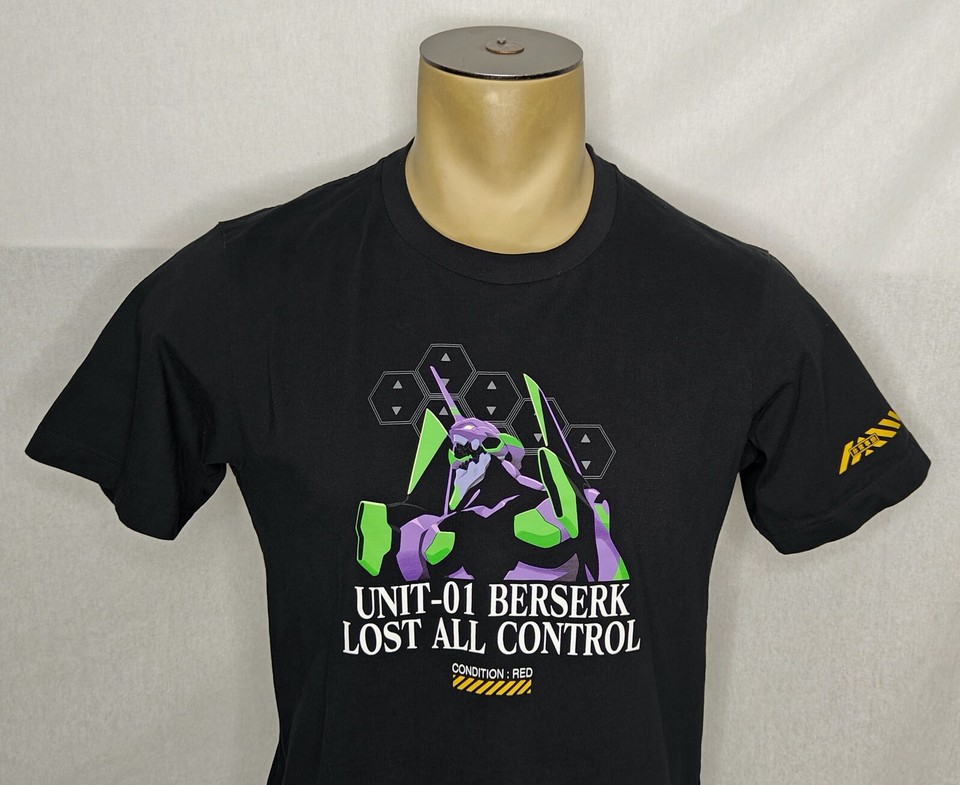 Uniqlo UT x Evangelion EVA Unit-01 Berserk black anime t-shirt Small | eBay