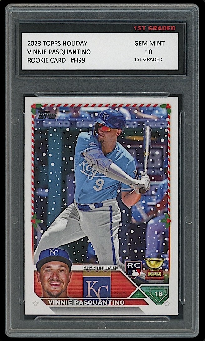 Vinnie Pasquantino 2023 Topps Holiday 1st Graded 10 MLB Rookie Card # ...
