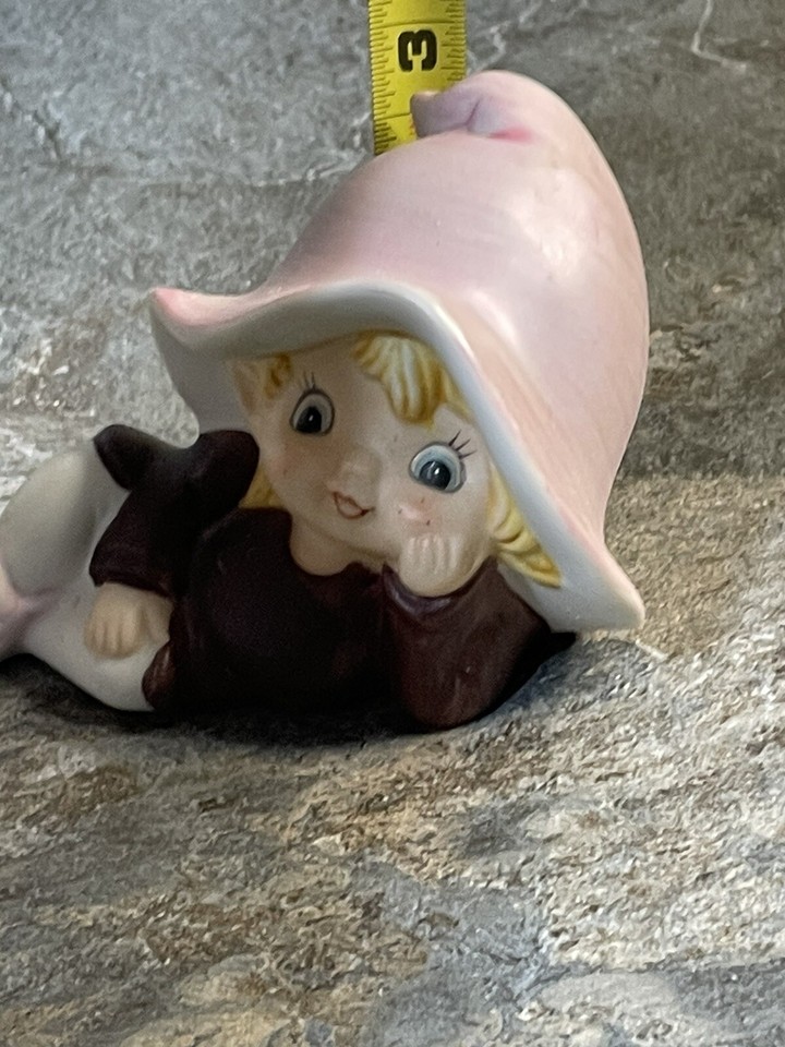 Vintage Homco Figurine 5213 Pixie Fairy Child Shelf Sitter | eBay