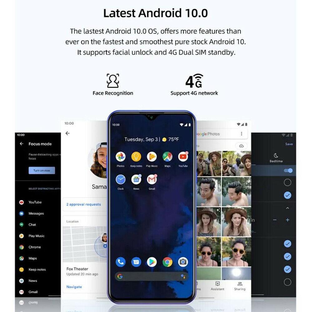 6.52" DOOGEE X95 2GB+16GB Smartphone 4G Unlocked Dual SIM Android ...