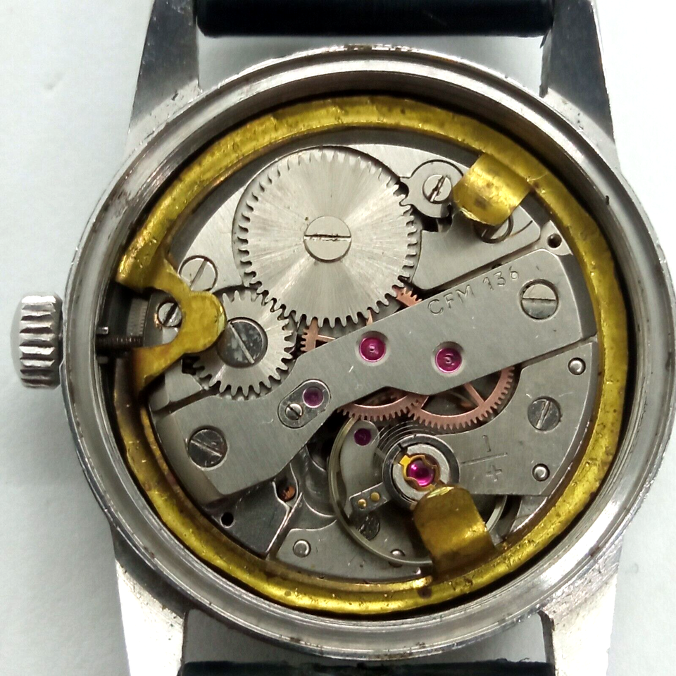 MOD Dive 20 ATM Incabloc 17 Rubis Vintage Manual Wind Steel Mid-Size ...