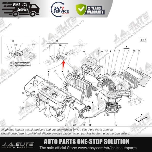 A/C Expansion Valve for Maserati Levante Ghibli Quattroporte (2014-18 ...