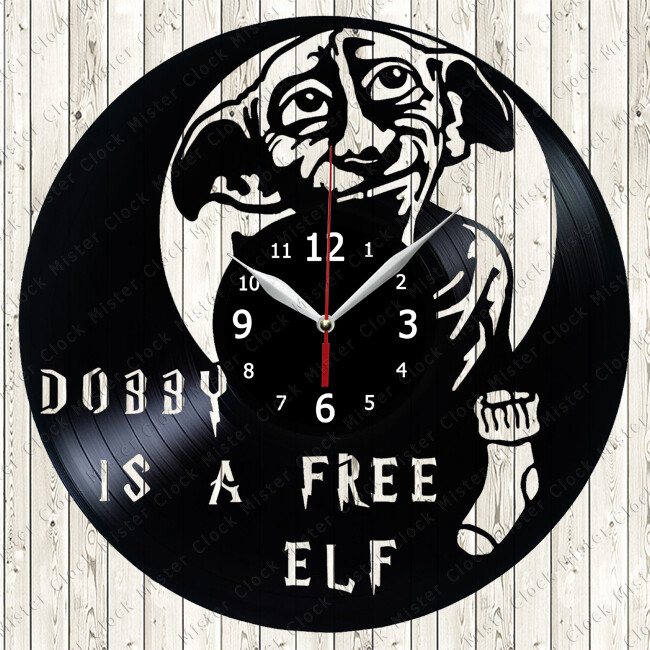 Dobby Vinyl Record Wall Clock Decor Handmade 382 | eBay