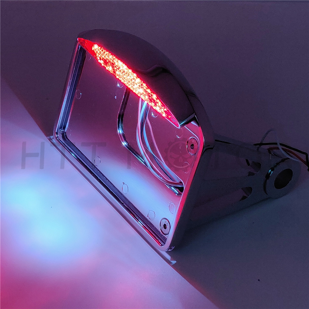 License Plate Bracket w/ Led For Harley Dyna Glide Fat Bob XL883 ...