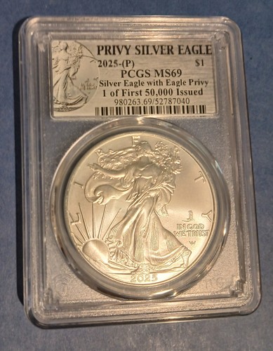 2025 (P) $1 Silver Eagle First Eagle Privy Release First 50,000 | eBay