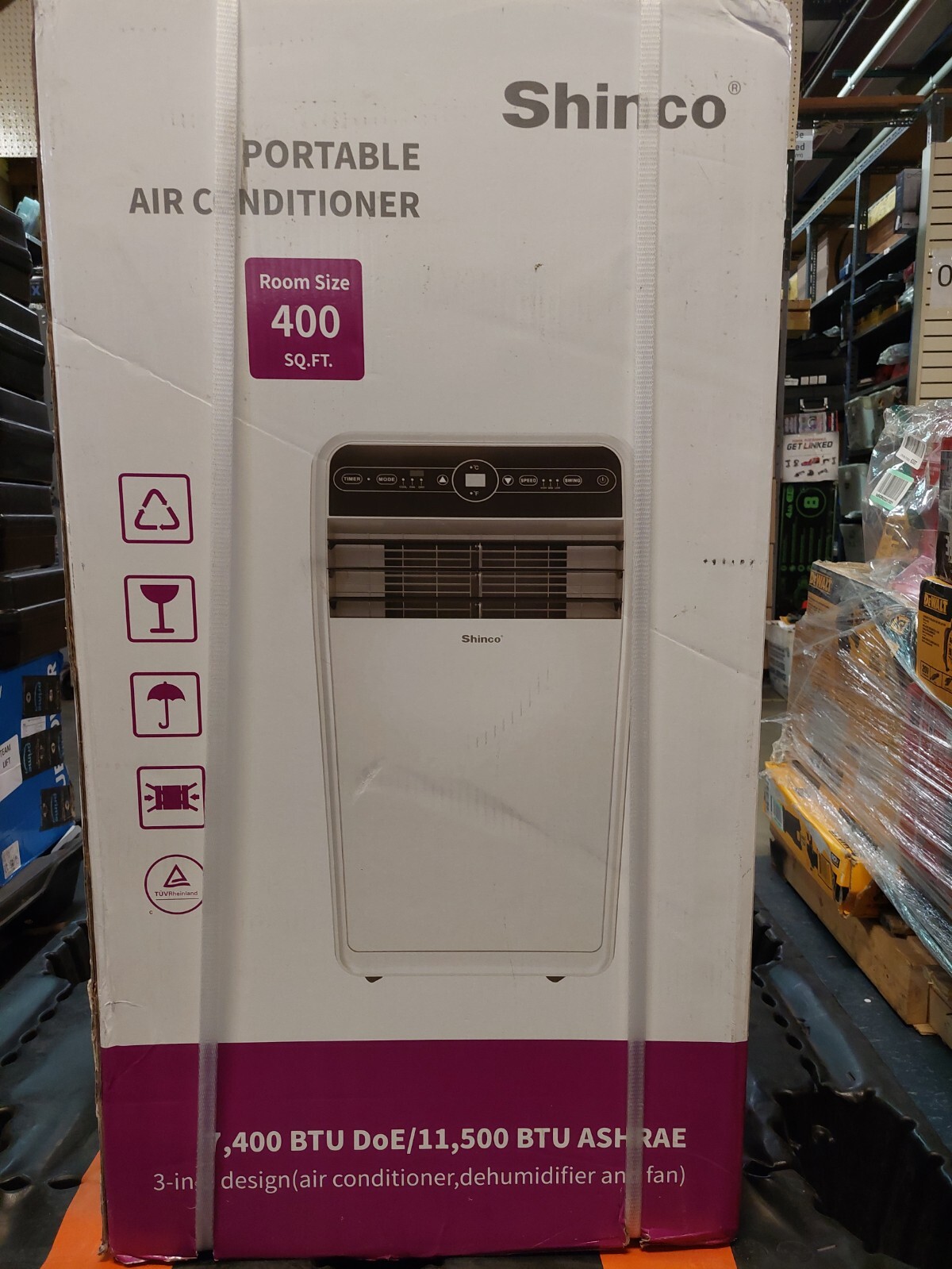Shinco Spf1 12c 12000 Btu Portable Air Conditioner White Ebay
