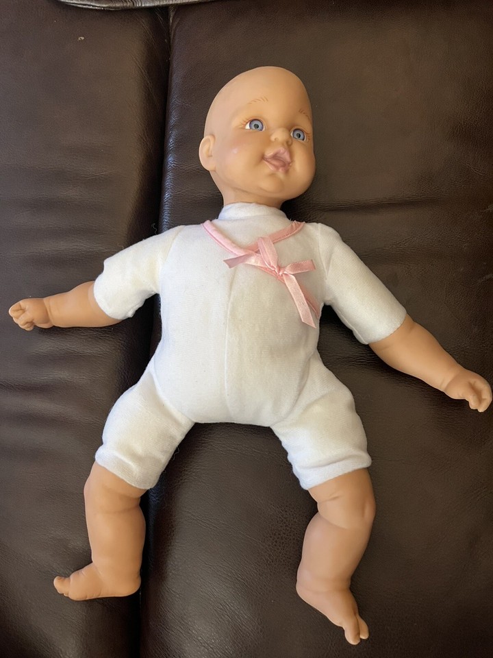 Goldberger Bundle Of Joy Baby Bunting Doll Blue Eyes 13" Vintage | eBay