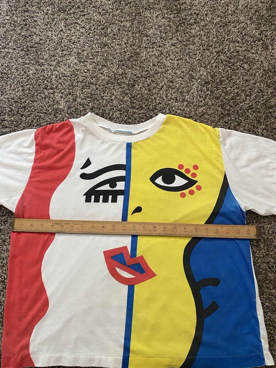 Vintage Picasso Shirt Mens Large 80s All Over Print Boxy Art Vintage Picasso Shirt Mens Large 80s All Over Print Boxy Art