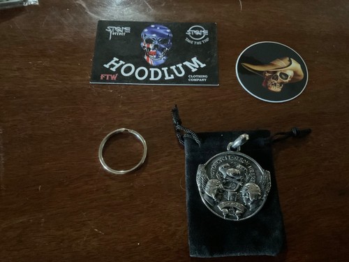 AUS SELLER Iron heart MC guardian idol Amulet Shield Pendant motorcycle ...