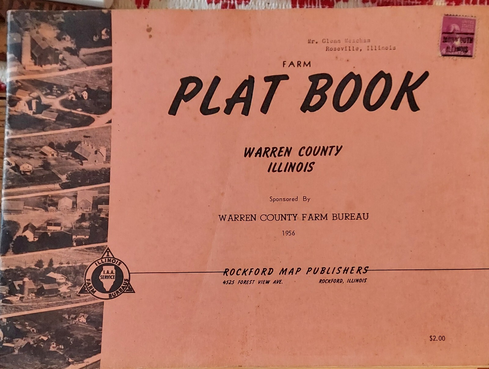 plat book illinois Warren County 1956 | eBay