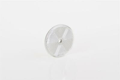 60mm Round white reflective reflector screw on with mounting hole van ...