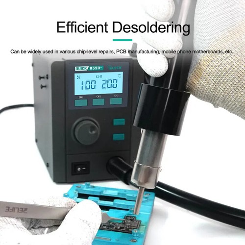 859D + Vortex Direct Air Outflow Digital Display Thermostatic Heat Gun ...