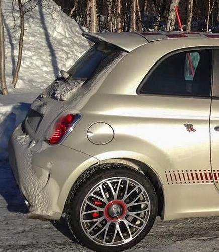 Spoiler for Fiat 500 2012-2017 "ABARTH Style" Rear Roof Unpainted ...