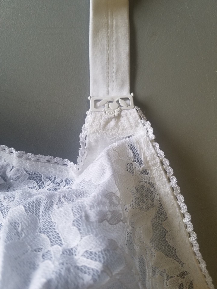 Vtg New NOS Goddess Revelation White Lace Underwire Cup Bra Style 106 ...