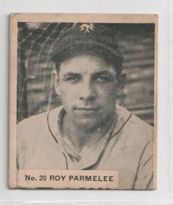 1936 World Wide Gum Baseball v355 #20 Roy Parmelee St. Louis Cardinals ...