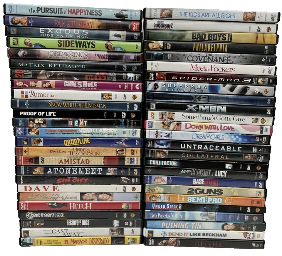 Used DVD Bulk Movie Lot of 50+ | Wholesale Mix | Assorted Titles ...