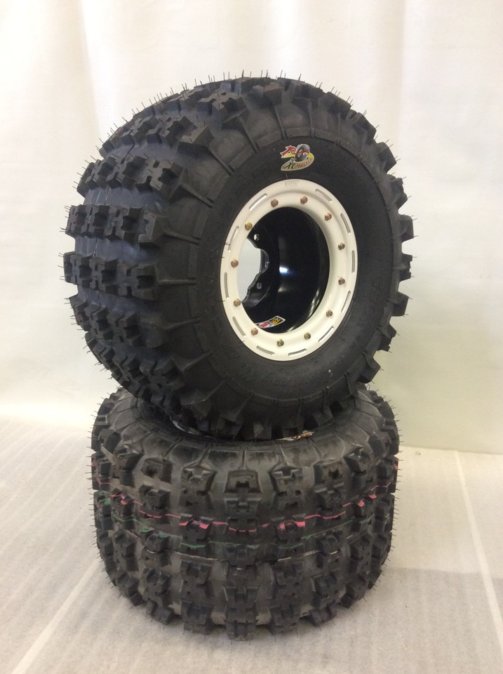 Honda TRX 450R 250R DWT G3 Beadlock Rims GBC XC Master Tires Front/Rear ...