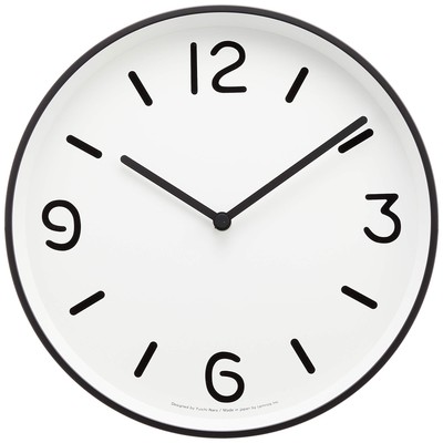 Wall Clock Analog Aluminum Monoclock White MONO Clock LC10-20A WH ...