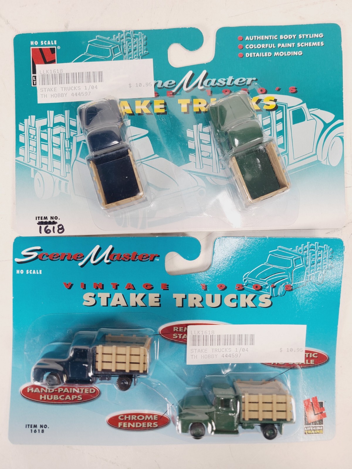 Life Like Scene Master Stake Truck #1618 2pc lot HO 1/87 New | eBay