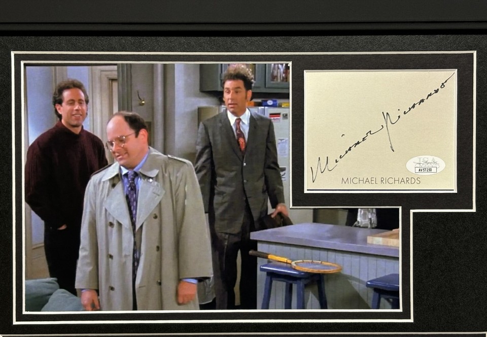 Michael Richards Seinfeld Kramer's Signed License Plate Framed JSA COA ...