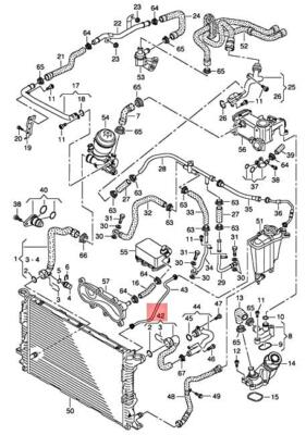 Genuine AUDI Coolant Hose With Quick Release Coupling 8K0122101B | eBay