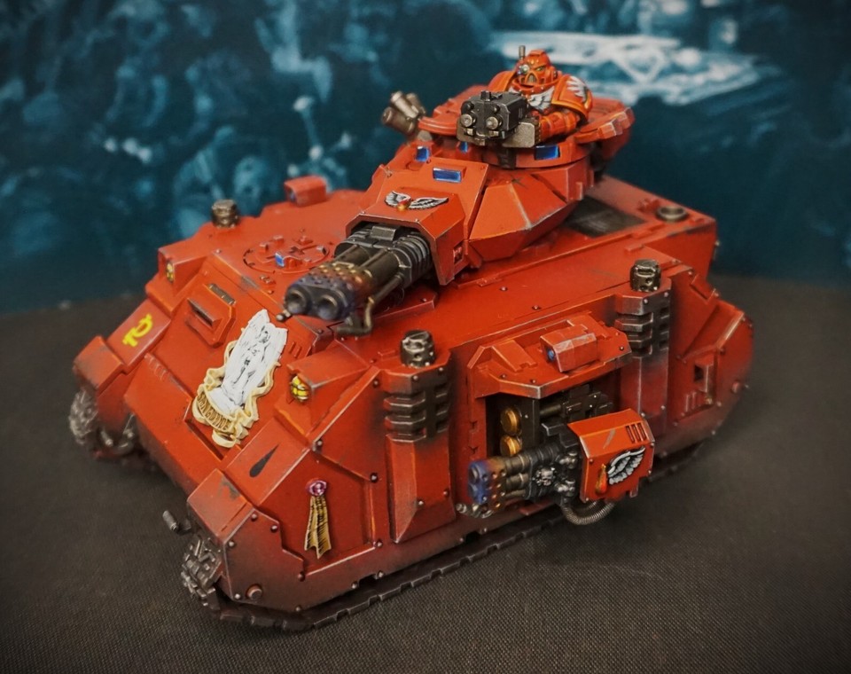 Baal Predator Blood Angels painted Warhammer 40k Primaris Space Marines ...