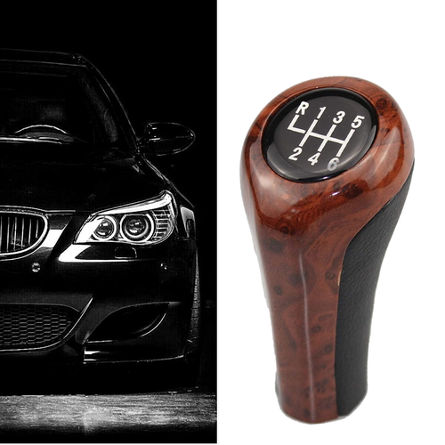 6 Speed MT Manual Gear Shift Knob Burl Wood Grain Shifter For BMW 1/3/5/6 Series | eBay