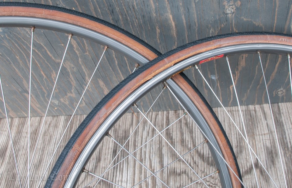 Vintage Campagnolo Nuovo Super Record Hubs 700c Road Bike WHEELS Mavic ...