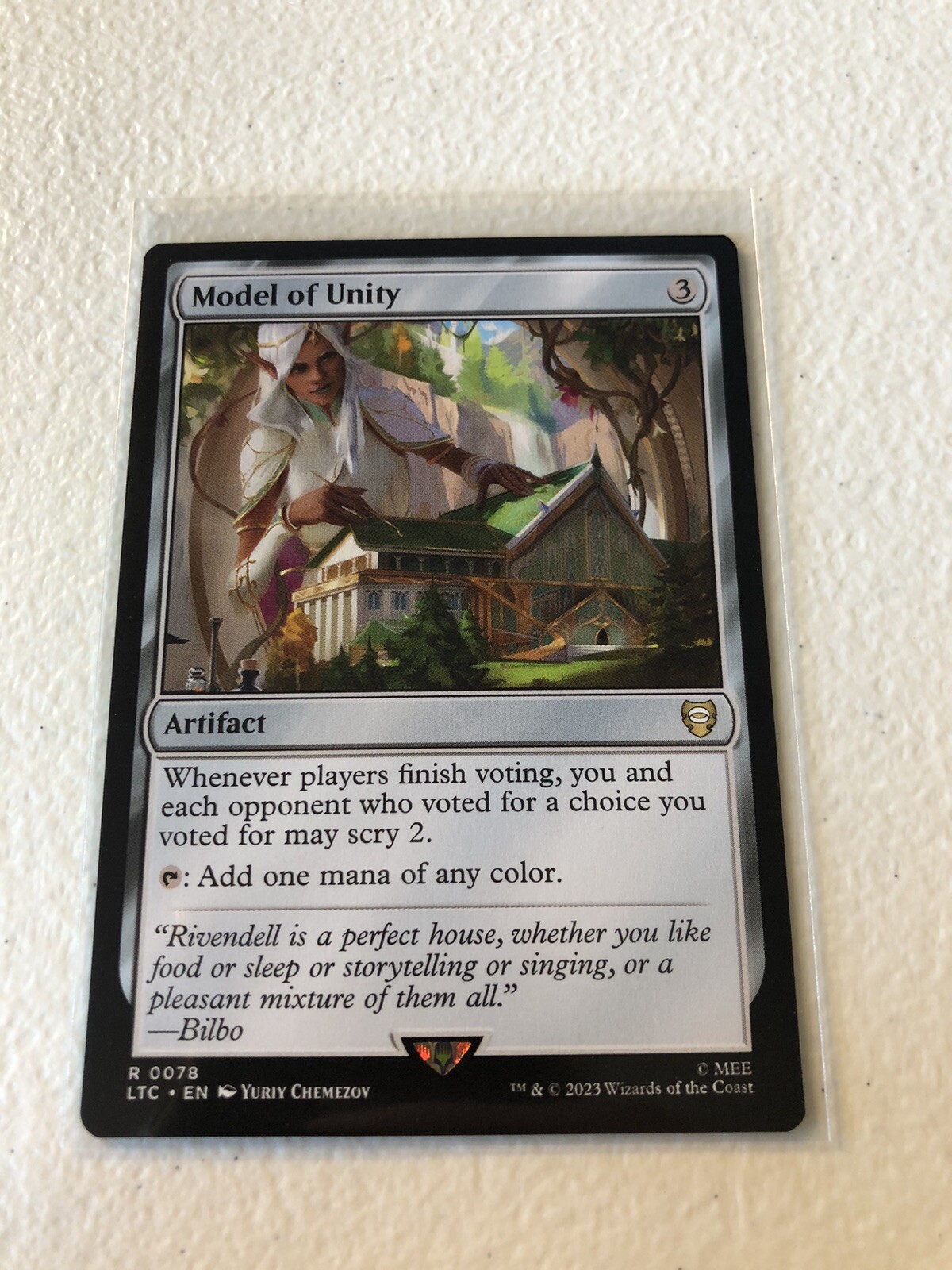 Model Of Unity NON Foil Lord Of The Rings LTR LTC MTG Commander | eBay