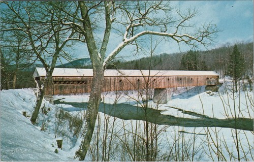 New Englands Most Photographed Bridge Dummerson VT Chrome Vintage ...