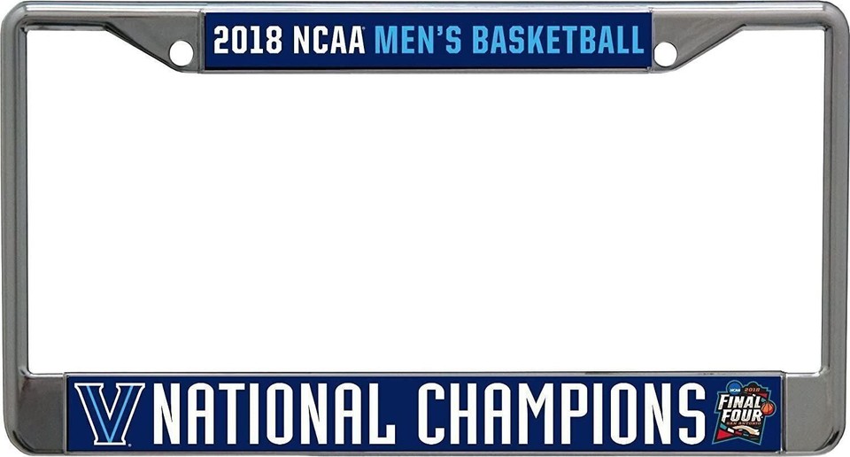 Villanova University Wildcats 2018 Champions Chrome Metal License Plate ...