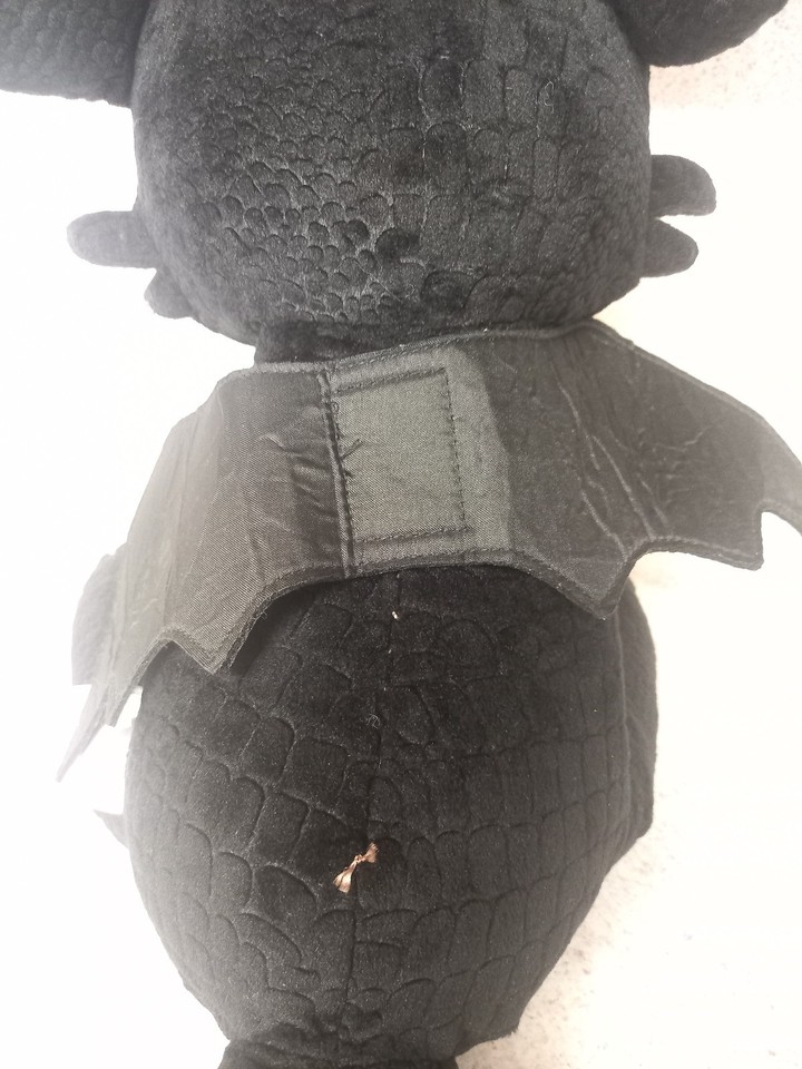 Build A Bear How To Train Your Dragon Toothless Soft Toy Plush Black ...