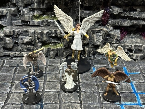Dungeons And Dragons Pathfinder Battles Mix Miniature Lot Of 6 Angelic ...