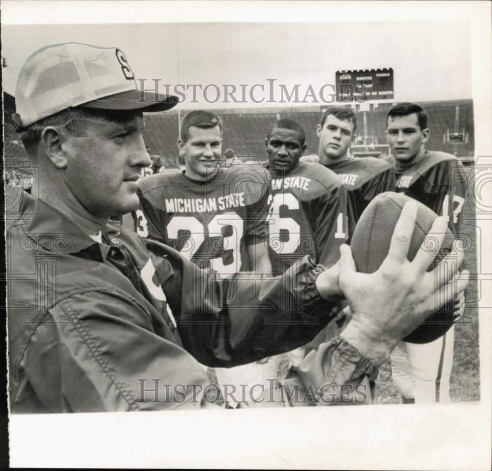 1965 Press Photo Michigan State Coach Al Dorow with his Spartan ...