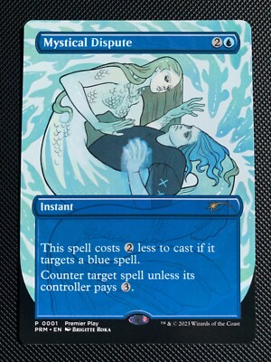 Mystical Dispute - Borderless - Premier Play Promo MTG | eBay Australia