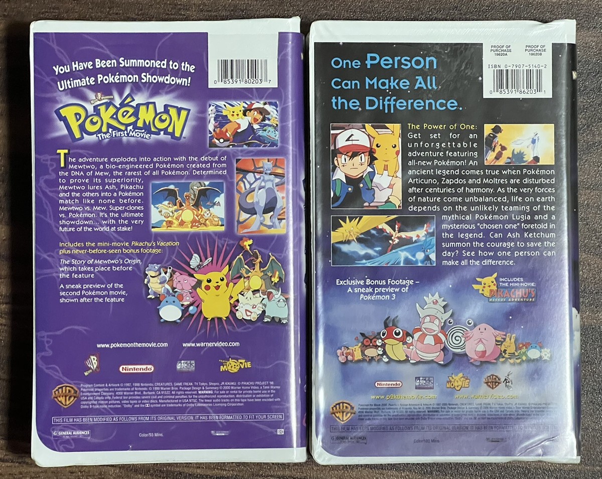 Pokemon Il Primo Film Vhs 2000