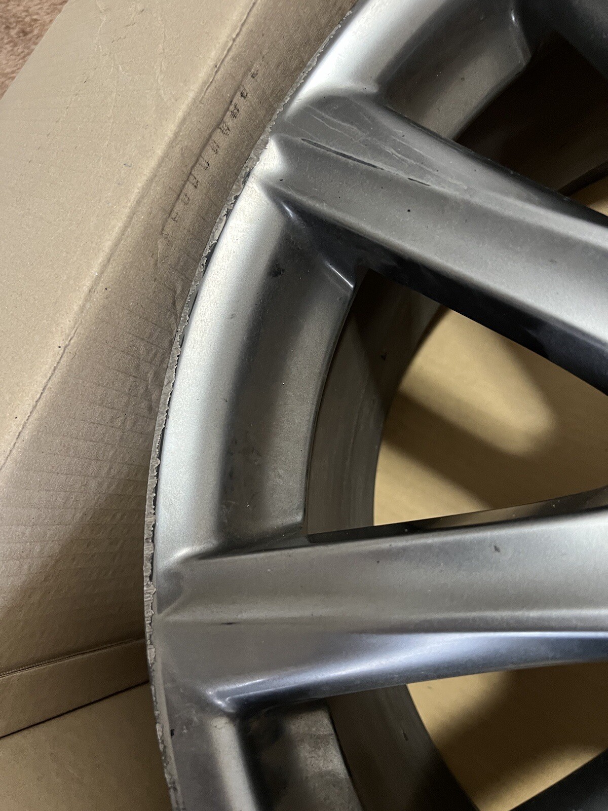 19" LEXUS GS350 F SPORT WHEEL RIM FACTORY OEM 2013-2015 HYPER GREY (2/4 ...