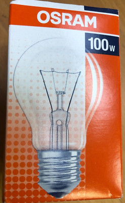 OSRAM/RADIUM 100W E27 Classic Light Bulb Clear Bulb 1340 LUMEN Dimmable ...