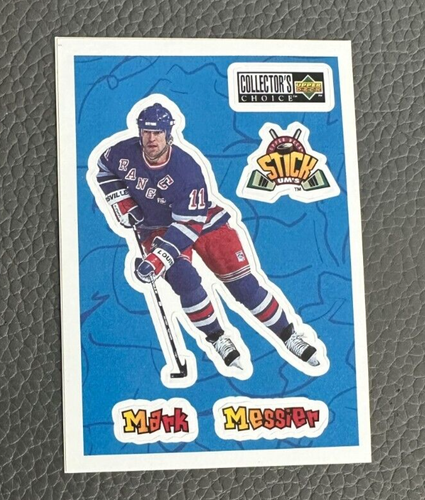 1996-97 Upper Deck Collector's Choice Stick-Ums Mark Messier #S10 HOF ...