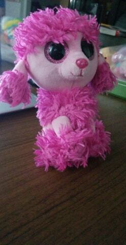 Ty Beanie Babies Boo Patsy Pink Poodle Puppy Dog Glitter Eyes 6" 2017 ...